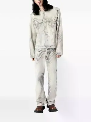 Camper Distressed-effect Denim Jacket