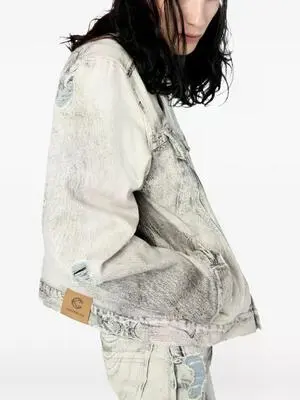 Camper Distressed-effect Denim Jacket
