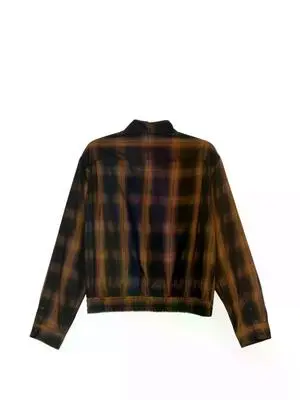 TAAKK Check-pattern Embroidered Shirt
