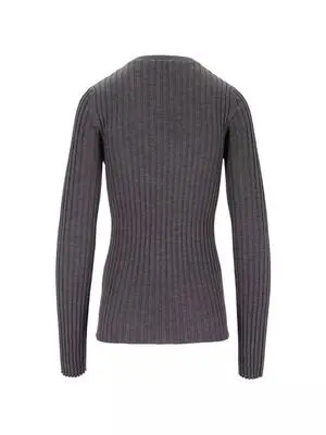 Mauro Grifoni Ribbed-knit Scoop-neck Sweater