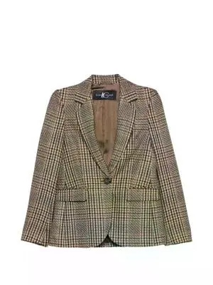 LUISA CERANO Check-pattern Single-breasted Blazer