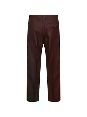 COSTUMEIN Vincent Check-pattern Pleated Trousers