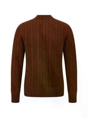 ANDRÈ MAURICE Cable-knit Crew-neck Sweater