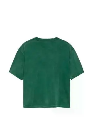 NEW AMSTERDAM SURF ASSOCIATION Logo-print Distressed T-shirt - Green