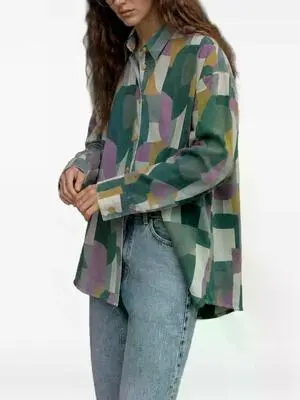 FAVORITE PEOPLE Cratons Geometric-pattern Long-sleeves Shirt
