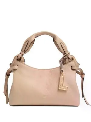 LANCEL Swann Grained Leather Tote Bag - Neutrals