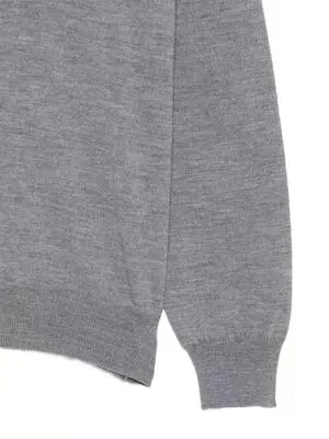CENERE GB Crew-neck Ribbed-trim Sweater