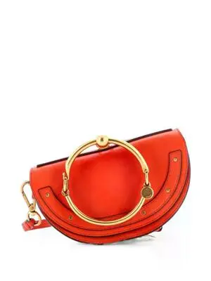 Chloé Nile Leather Mini Crossbody Bag - Orange