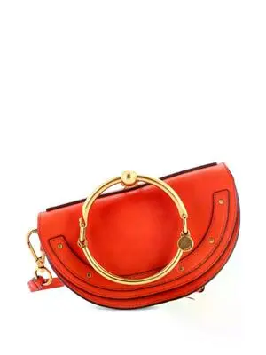 Chloé Nile Leather Mini Crossbody Bag - Orange