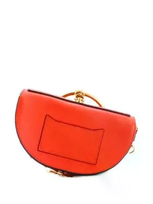 Chloé Nile Leather Mini Crossbody Bag - Orange