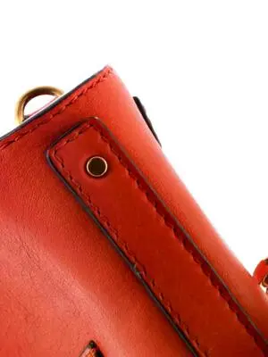 Chloé Nile Leather Mini Crossbody Bag - Orange