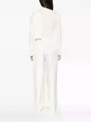 TOTEME Ribbed Bow Blouse