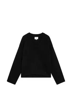 Loulou De Saison Derry Lsd U-neck Cashmere Sweater - Black