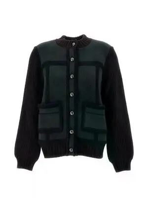 BARRIE Colour-block Cardigan - Brown