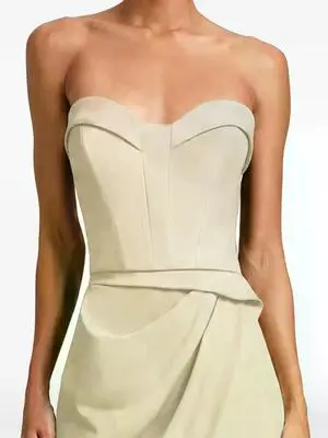 GEMY MAALOUF Strapless Draped Dress