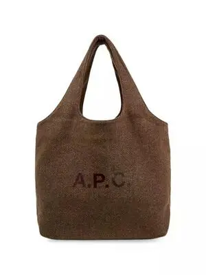 A.p.c. Ninon Logo-print Tote Bag - Brown