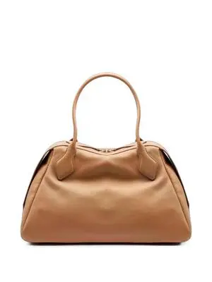 MINOBOSSI Abigail Grained Leather Tote Bag - Neutrals