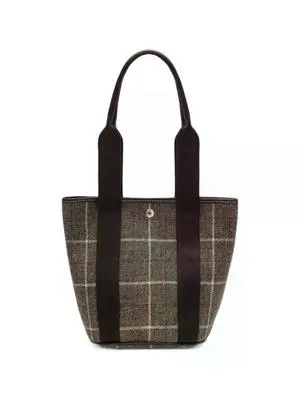 Rue De Verneuil Check-pattern Bucket Bag - Brown