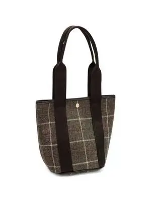 Rue De Verneuil Check-pattern Bucket Bag