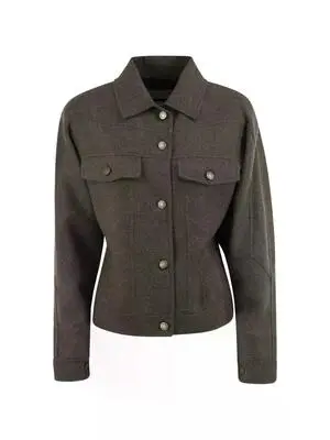 Max Mara Rapace Virgin Wool Jacket - Brown