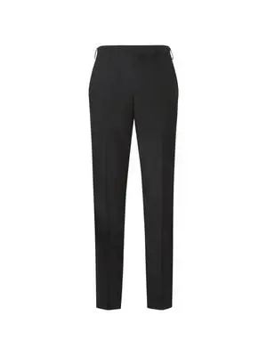 Fendi Pressed-crease Tailored Trousers - Black