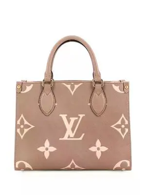 LOUIS VUITTON Onthego Bicolor Monogram Empreinte Giant Pm Tote Bag - Neutrals