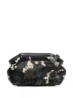 Ash July Leopard-print Leather Mini Bag - Black