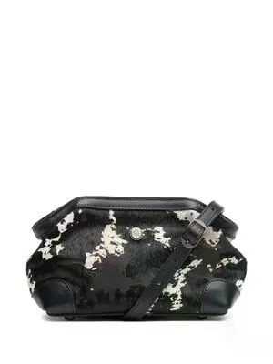 Ash July Leopard-print Leather Mini Bag - Black