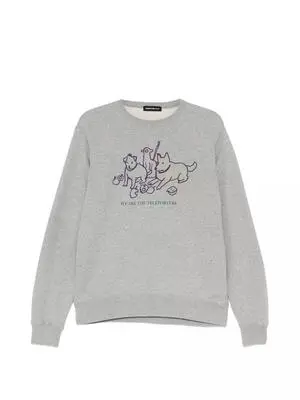 Undercover Graphic-print Cotton Sweatshirt - Grey