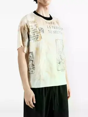 SAITOS Fin De Siecle Graphic-print Crew-neck T-shirt