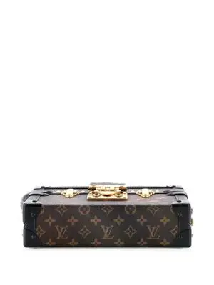 LOUIS VUITTON Petite Malle Handbag Monogram Canvas Clutch Bag