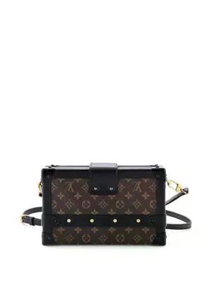 LOUIS VUITTON Petite Malle Handbag Monogram Canvas Clutch Bag