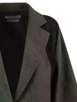 Max Mara Fenice Leather-panelled Virgin Wool Blazer