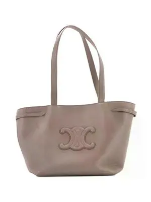 Celine Anais Cabas Leather Small Tote Bag - Grey