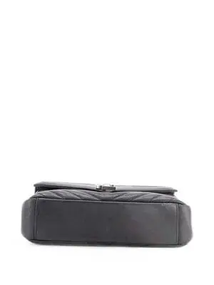 Saint Laurent Classic Monogram College Bag Matelasse Chevron Leather Medium Crossbody Bag