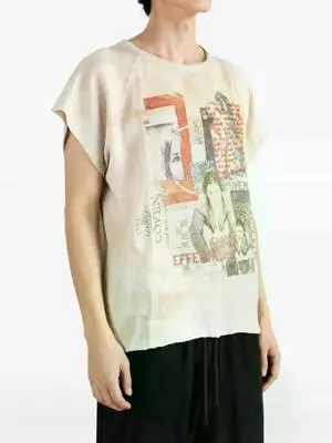 SAITOS Waffle Mess Graphic-print T-shirt
