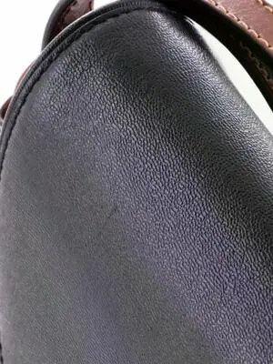 Gucci Padlock Saddle Shoulder Bag Gg Coated Canvas And Leather Small Crossbody Bag