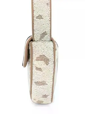 Staud Bead-embellished Tommy Shoulder Bag - Neutrals