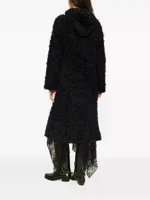 Fendi Hooded Bouclé-knit Coat