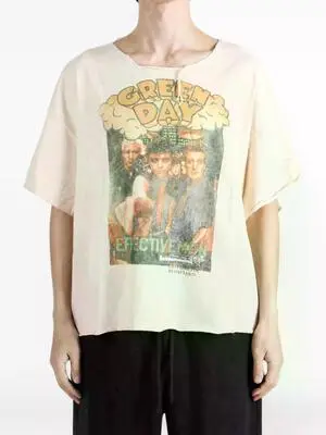 SAITOS Green Day Raw-cut T-shirt