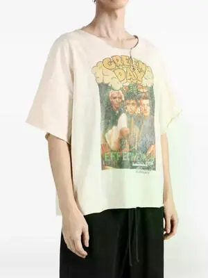 SAITOS Green Day Raw-cut T-shirt
