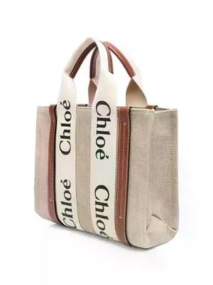 Chloé Small Woody Logo-print Tote Bag