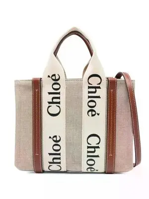 Chloé Small Woody Logo-print Tote Bag