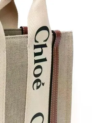 Chloé Small Woody Logo-print Tote Bag