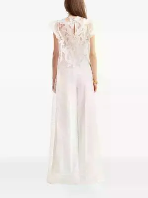 GEMY MAALOUF Pressed-crease Wide-leg Trousers