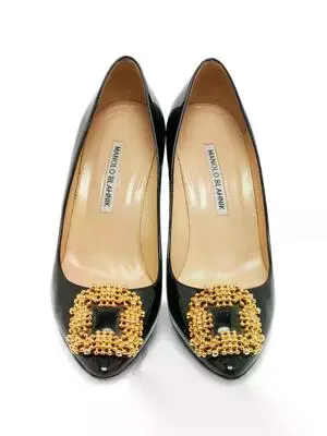 Manolo Blahnik Hangisi Buckle Pumps