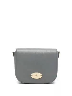 Mulberry Small Darley Grain Leather Shoulder Bag - Grey