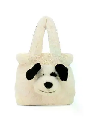 JELLYCAT Rufferty Puppy Tote Bag - White