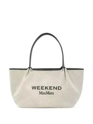 Max Mara Pasticcino Logo-print Tote Bag - Neutrals