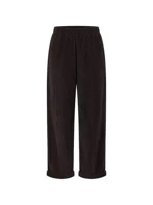 Labo.art Corduroy-effect Turn-up Trousers - Brown